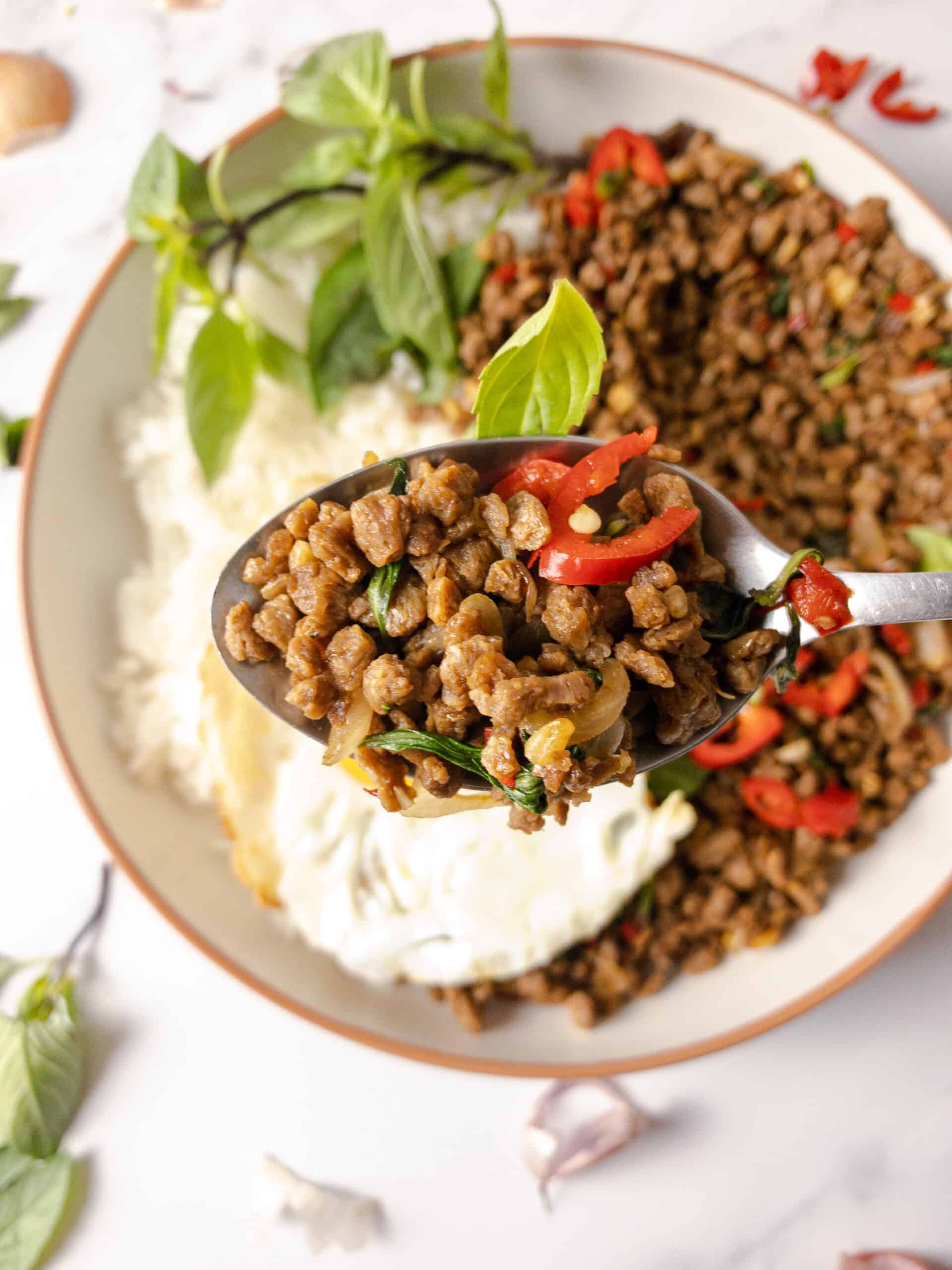 Thai Basil Stir Fry (Pad Krapow) | Recipe by Chyuen's